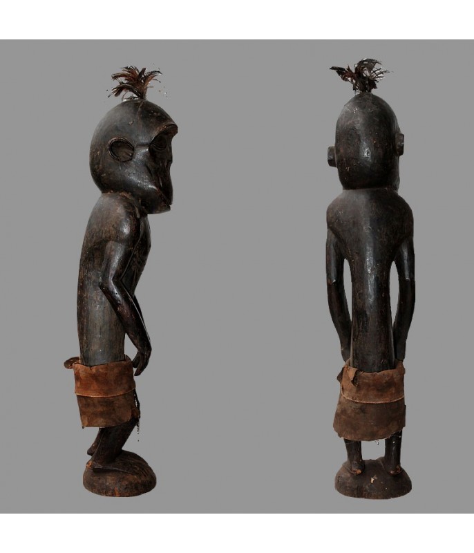 Statuette Soko Mutu Hemba Congo typique des statuettes de ce genre