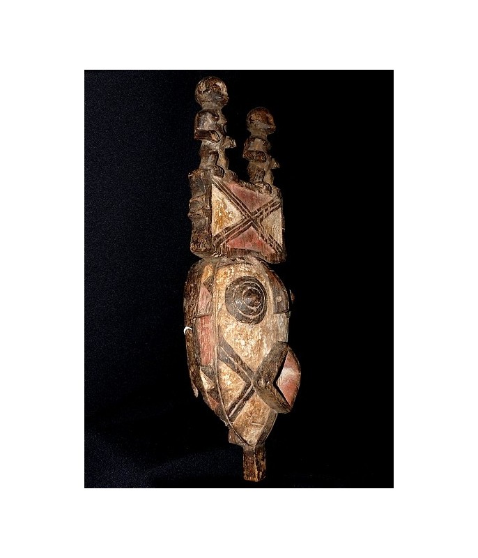 Superbe et ancien masque à poignee Art Africain Mossi Gurunsi